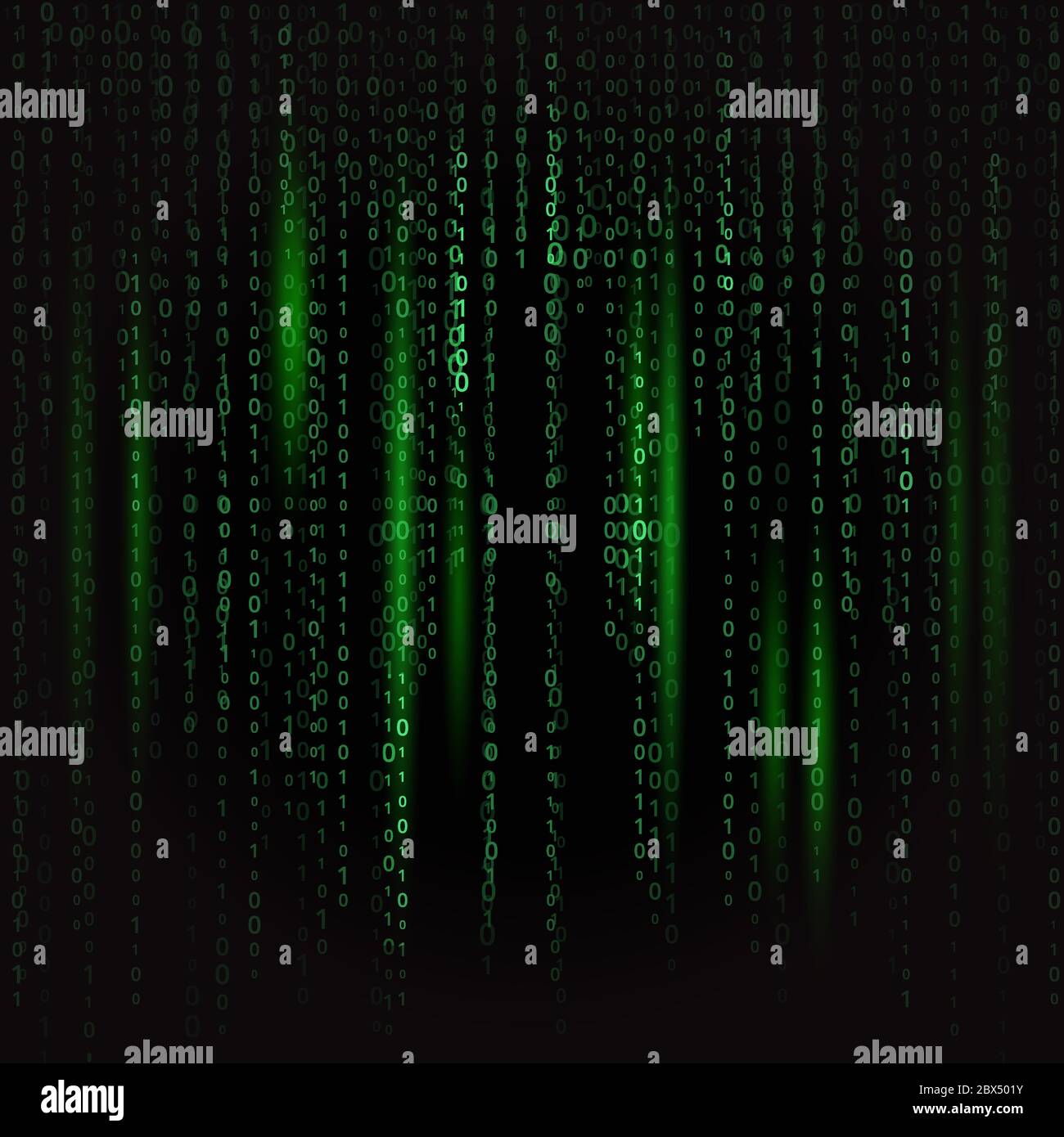 dark green binary code in matrix style Stock Vector Image & Art - Alamy