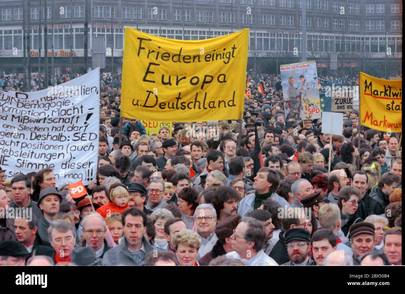 Berlin alexanderplatzspd demo hi-res stock photography and images - Alamy