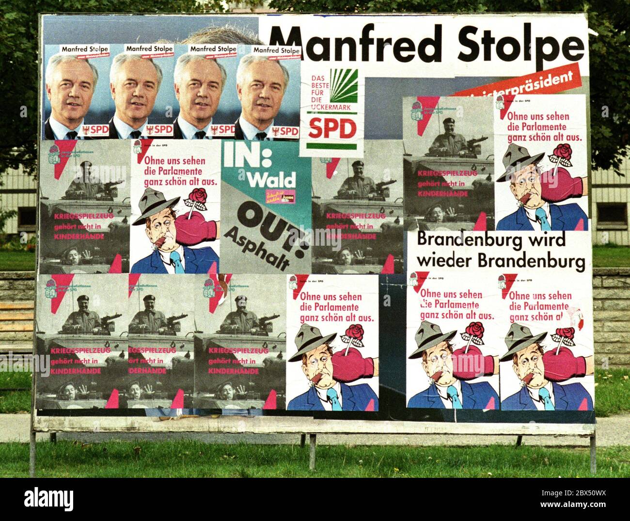 GDR / Sachseen / 1990 elections in the new federal states. Photo: in ...