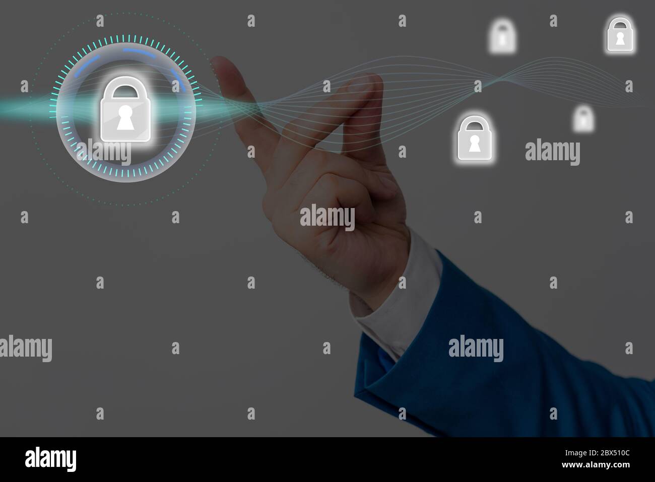 Graphics Padlock For Web Data Information Security Application System ...