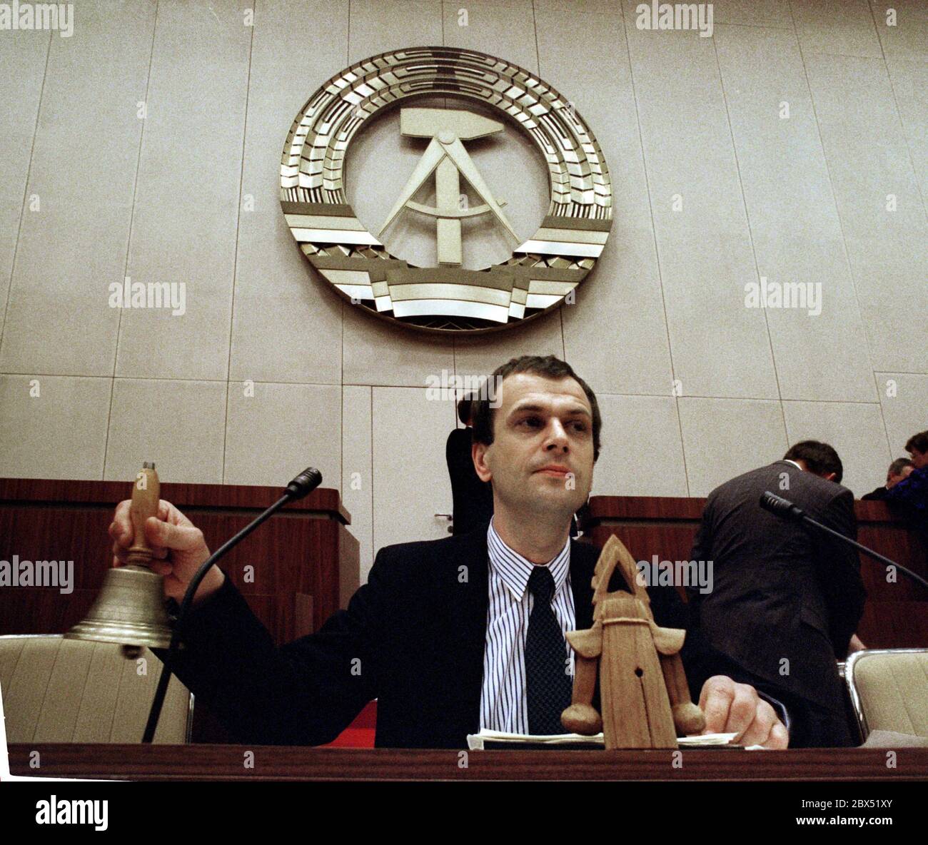 Berlin / GDR / Government / 12.4.1990 Reinhard Hoeppner, SPD, Vice ...