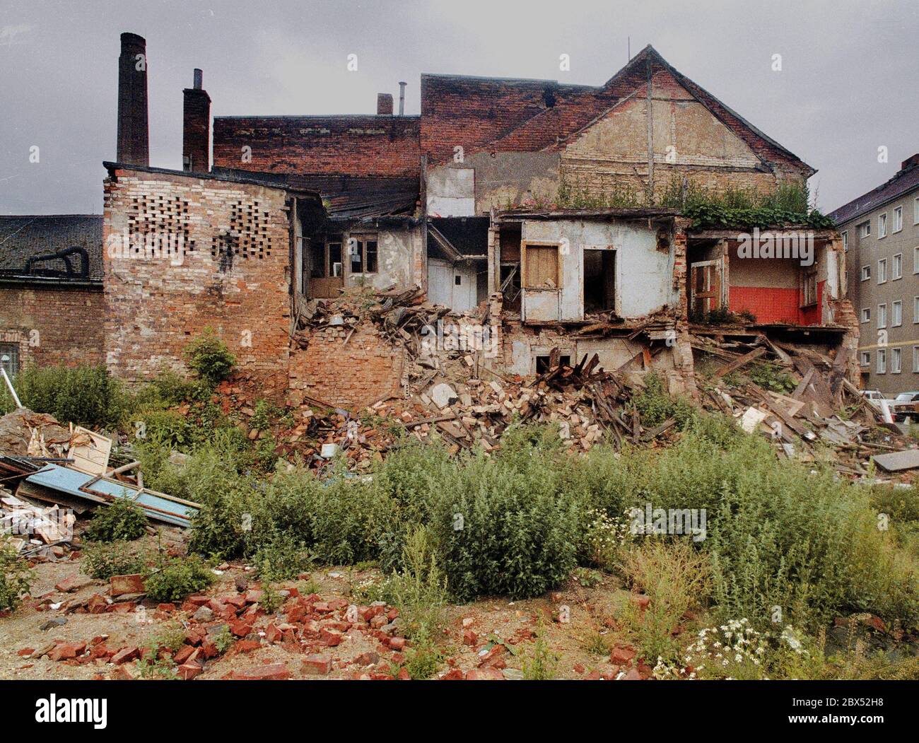 Saxony / Localities / GDR state / 1990 Bautzen: Decay in the medieval ...