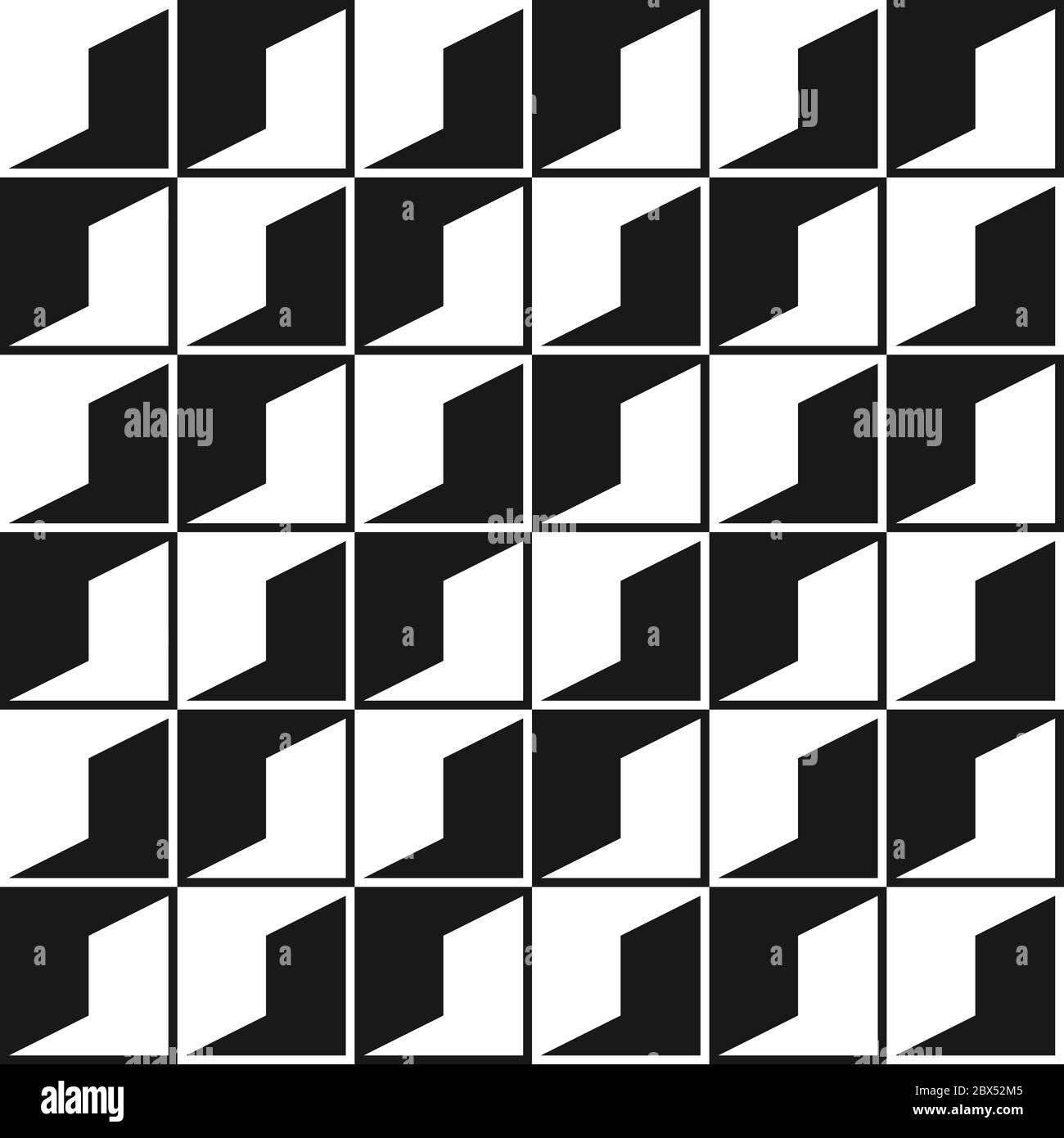Seamless geometric abstract pattern with separated grid of squares ...