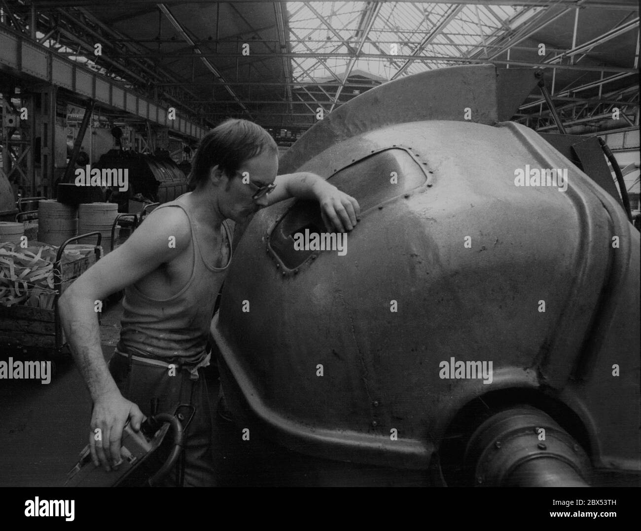 Berlin / Koepenick / GDR / Industry 12 / 1989 KWO-Kabelwerke Oberspree ...