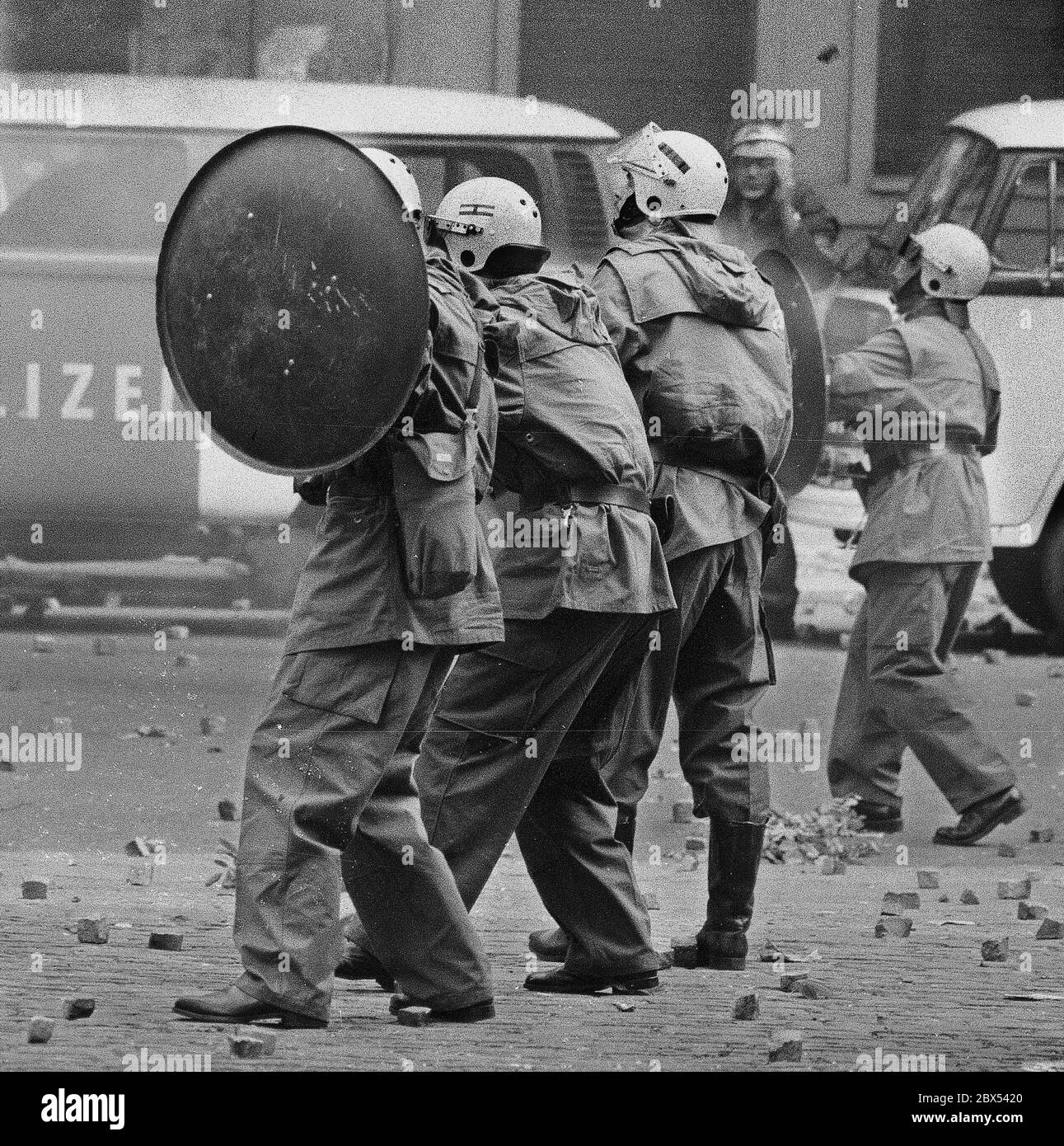 American Riot Police Attack