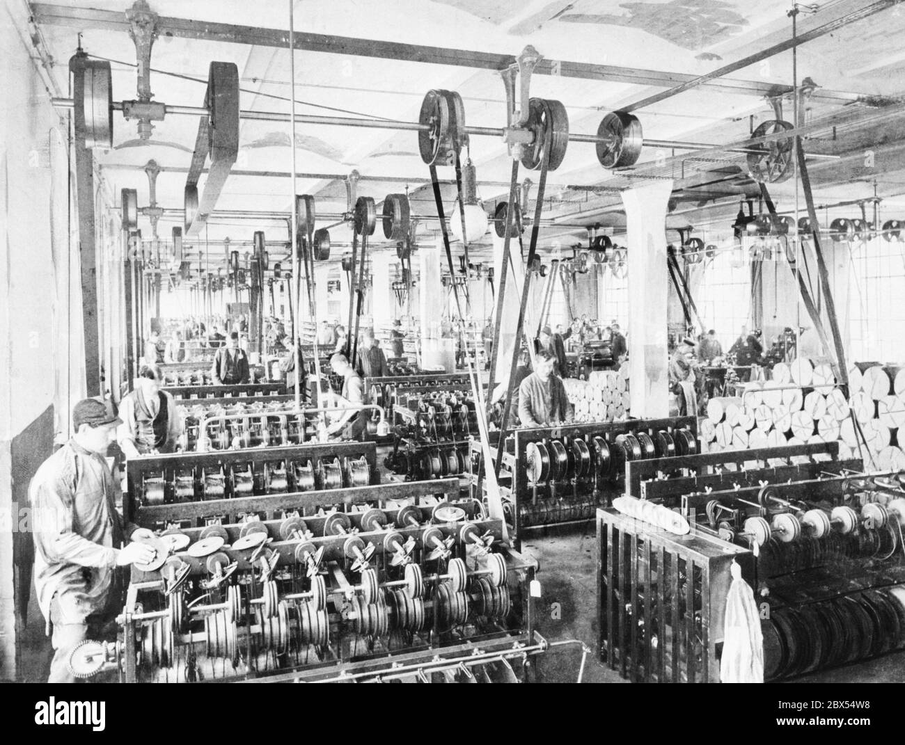 In one of the largest cable factories of the German electrical industry ...