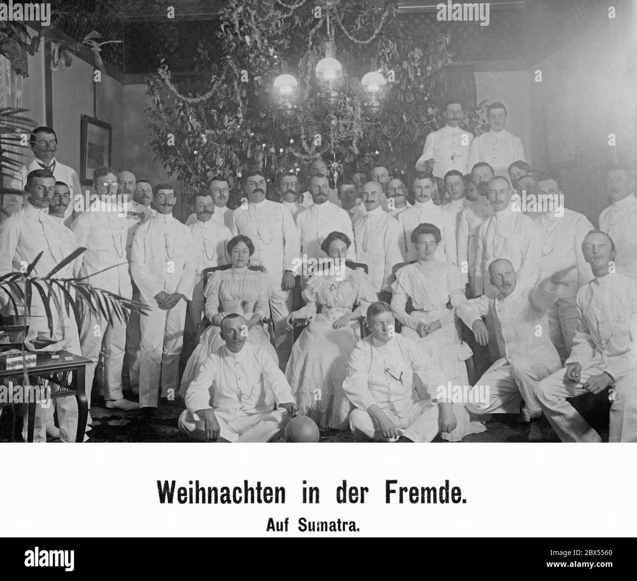 Germans spend Christmas in the Dutch colony on Sumatra. They have ...