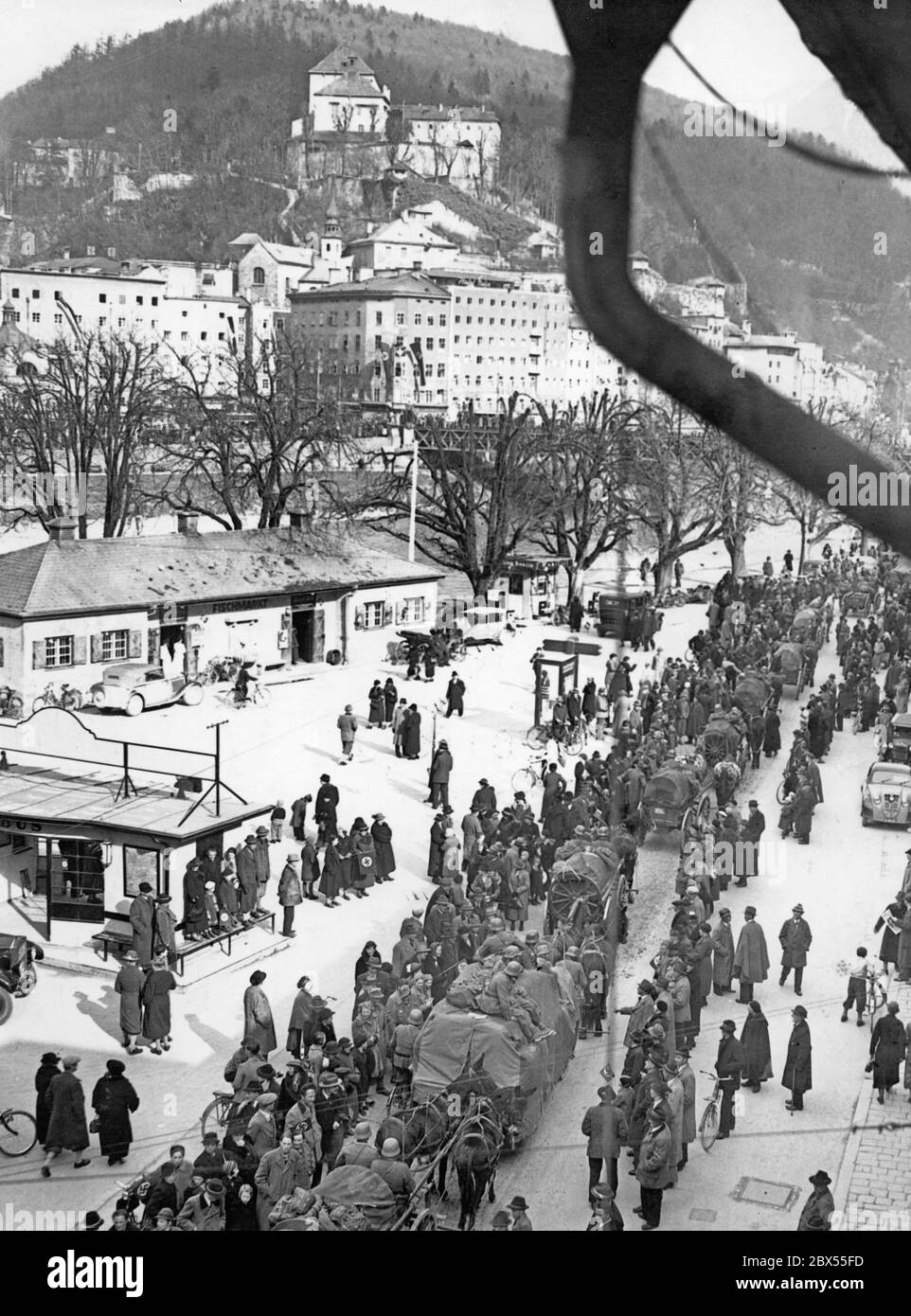 The German Wehrmacht marches into Salzburg in the course of the ...