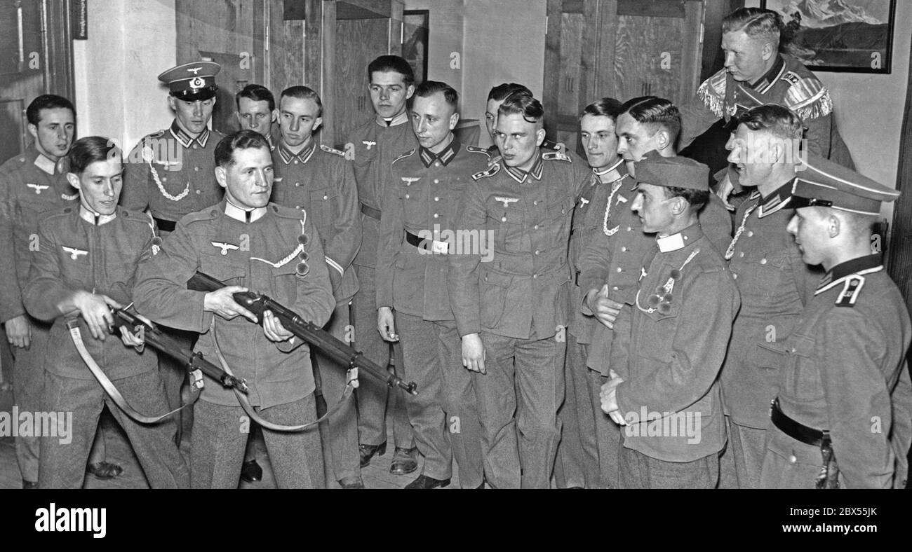 After the annexation of Austria to the German Reich, Austrian soldiers ...