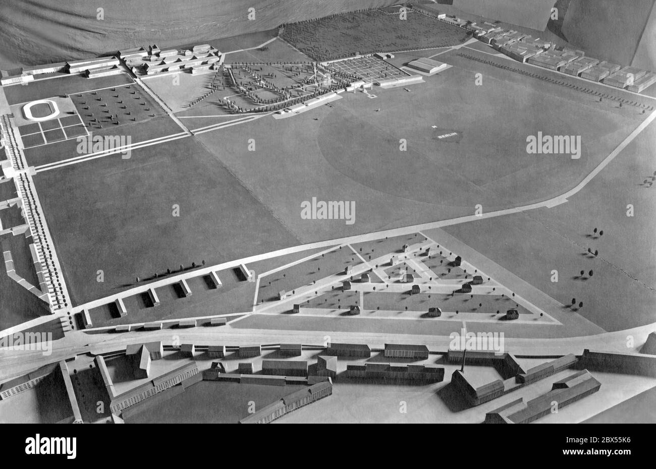 Photograph of a model of the Tempelhof Field, 1926 Stock Photo - Alamy