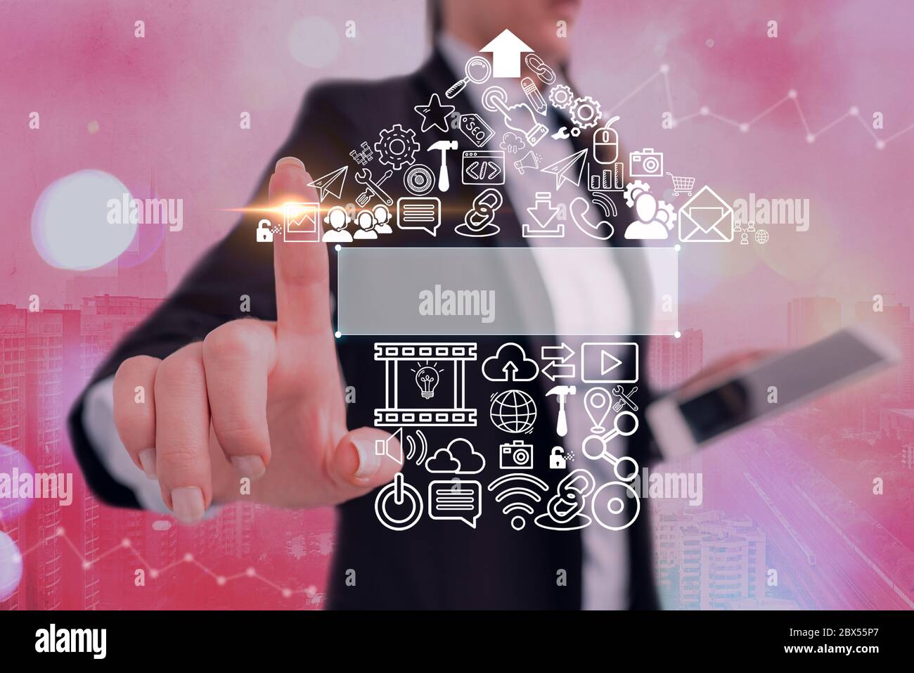 Information Digital Technology Network Connection Infographic Elements ...