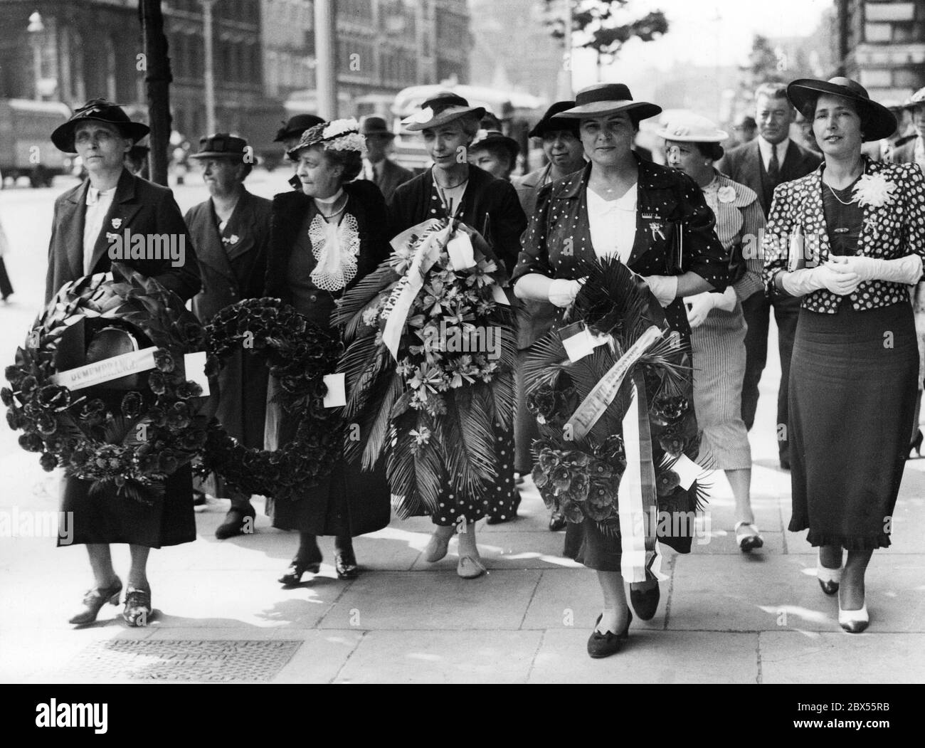A group of World War I widows is visiting London at the invitation of ...
