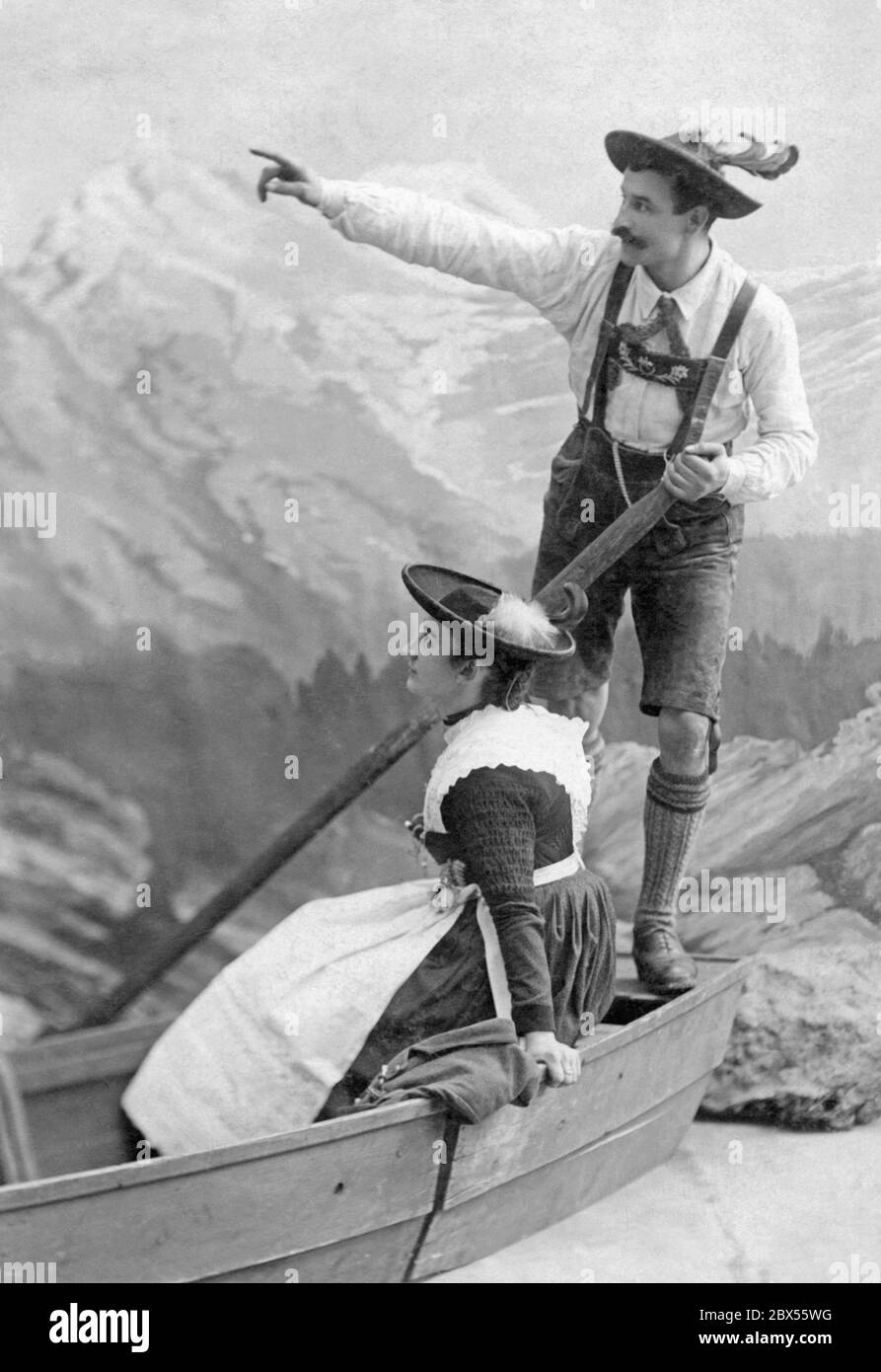 Upper Bavarian mountain costumes Stock Photo - Alamy