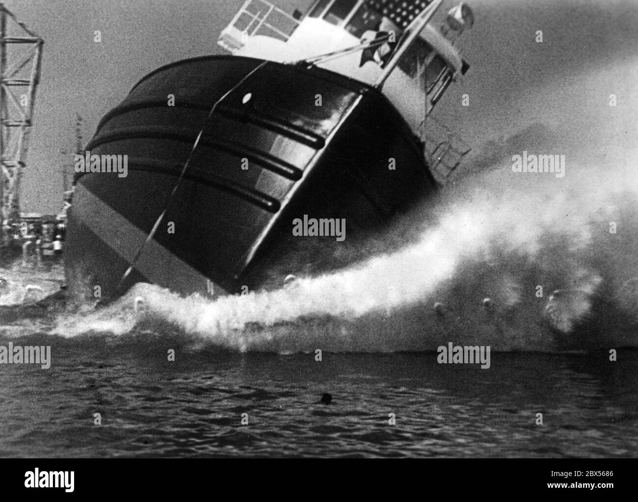 The launching of a ship hi-res stock photography and images - Alamy