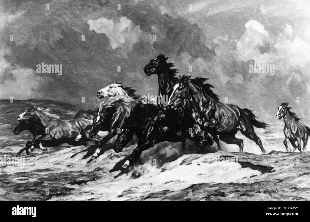 Father painting art Black and White Stock Photos & Images - Alamy