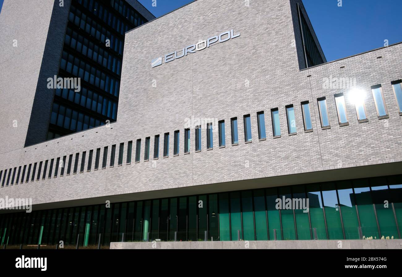 Europol headquarters, the law enforcement agency of the European Union ...