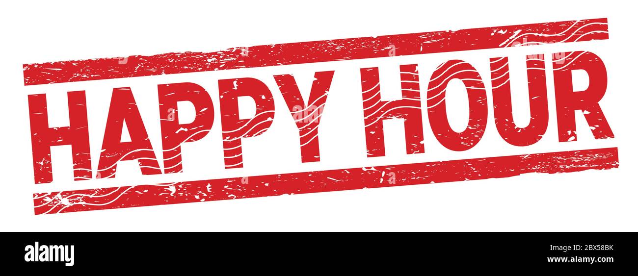 Happy Hour Stamp High Resolution Stock Photography and Images - Alamy