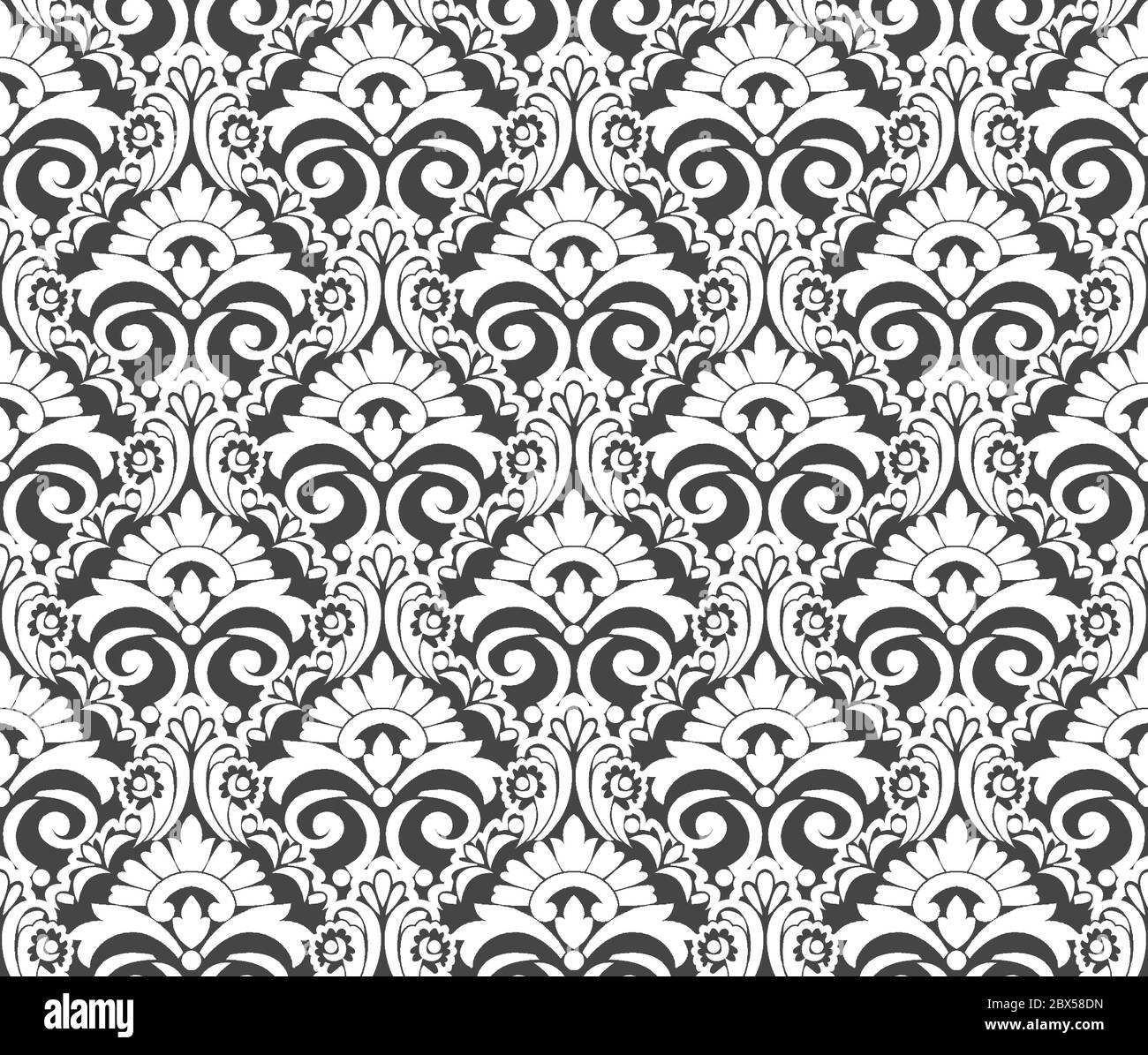 Renaissance Period Inspired Square Ornament Background Pattern. one ...