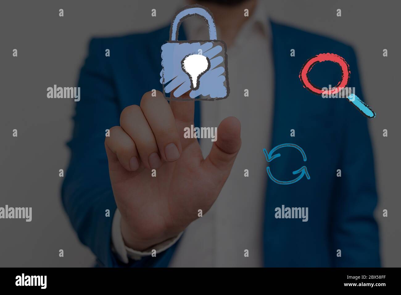 Free Sketch Of Digital Technology Information With Infographic Element ...