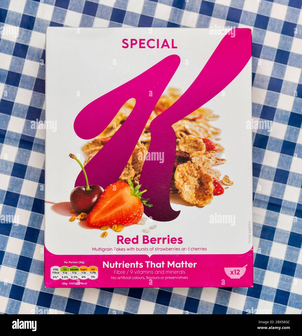 Kellogg's Special K Red berries breakfast cereal 360g box Stock Photo ...