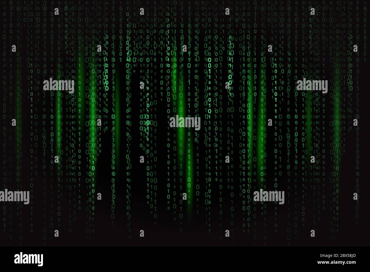 dark green binary code in matrix style Stock Vector Image & Art - Alamy