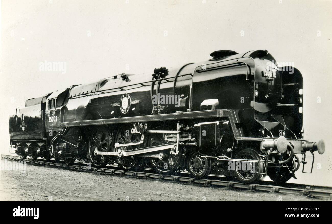 Merchant Navy Class Locomotive High Resolution Stock Photography and ...