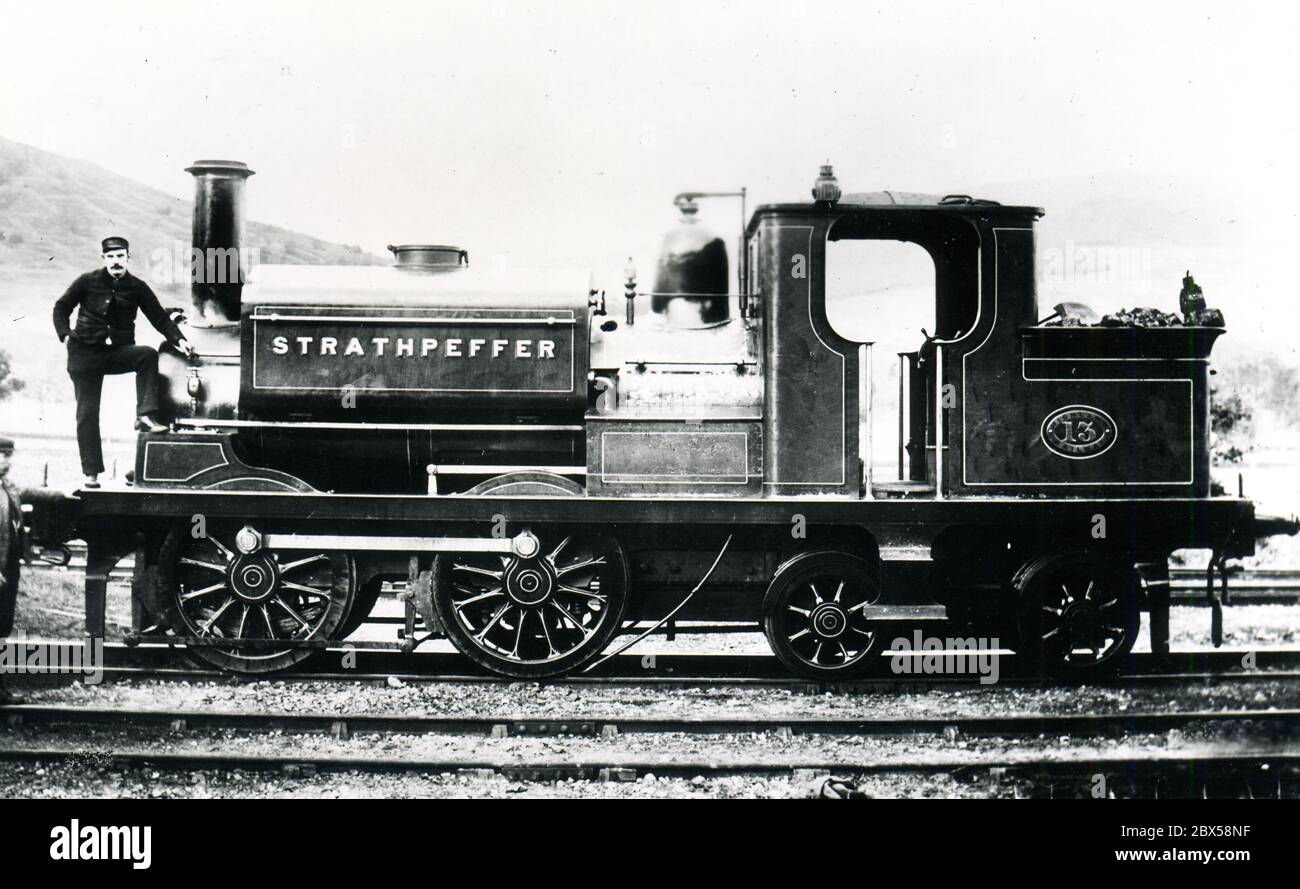 Strathpeffer n. 13 steam locomotive, class engine 044st, probably 1930 ...