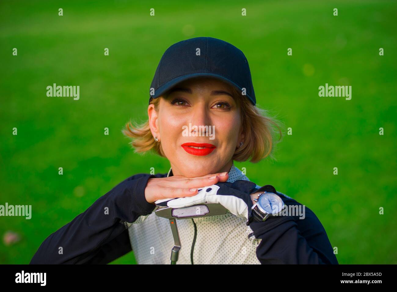 Girl golf cap hi-res stock photography and images - Alamy