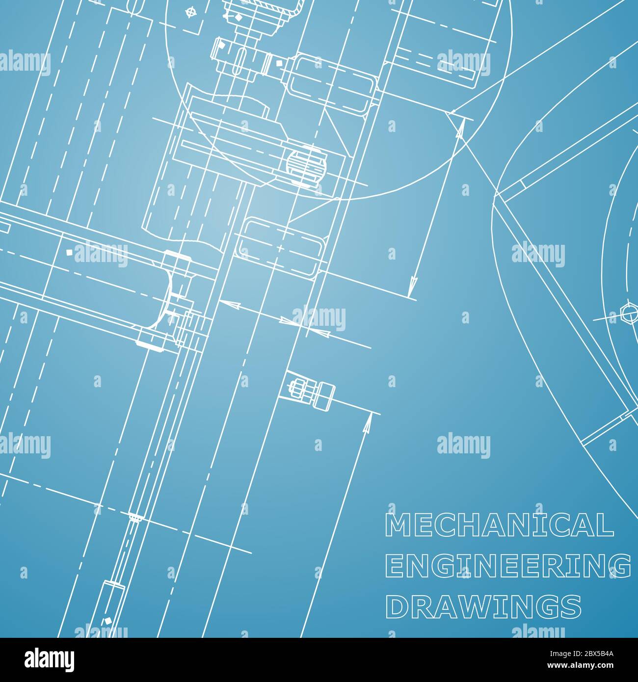 Blueprint, Sketch. Vector engineering illustration. Cover, flyer ...