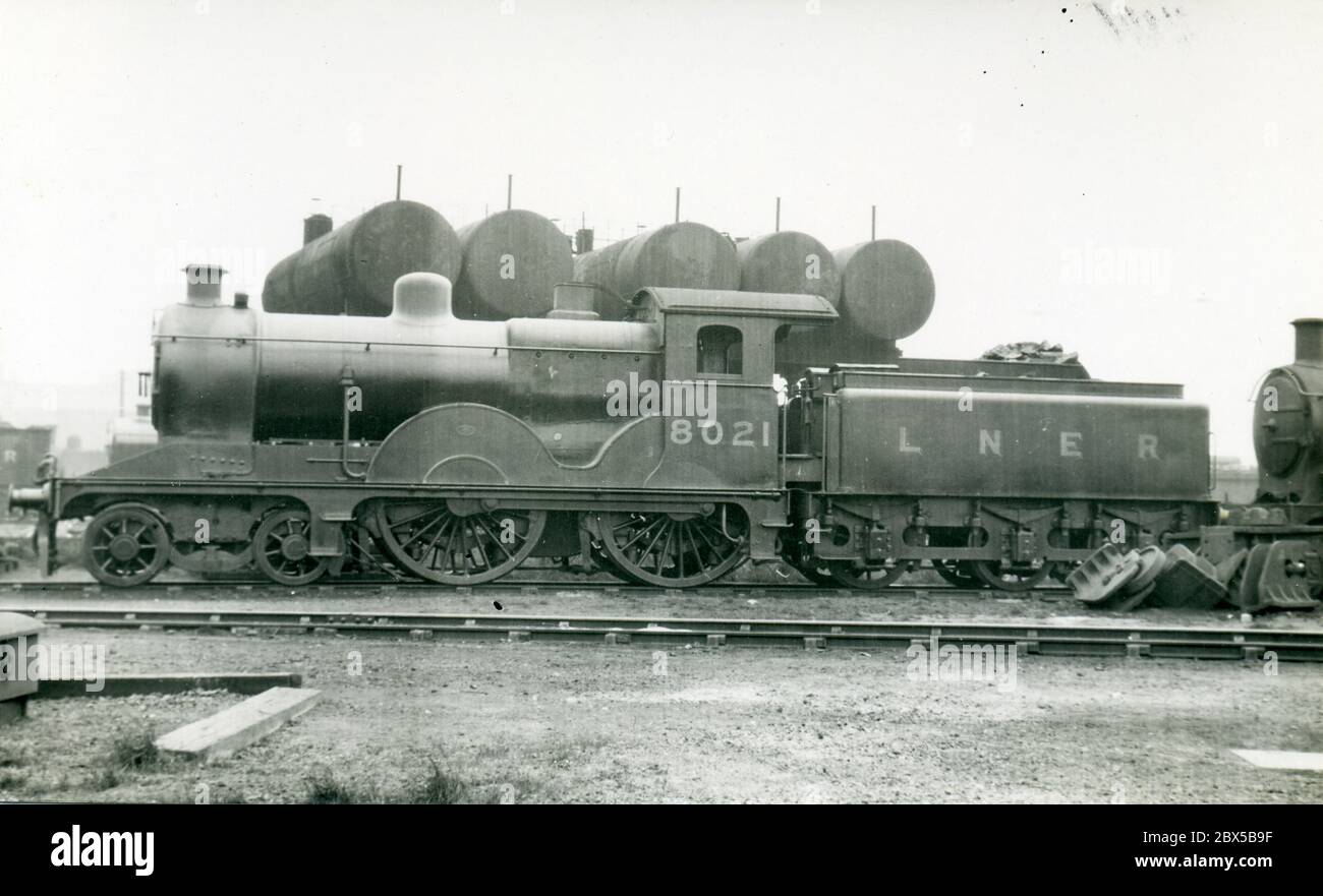 LNER steam locomotive, n. 8021, probably 1930 Stock Photo - Alamy