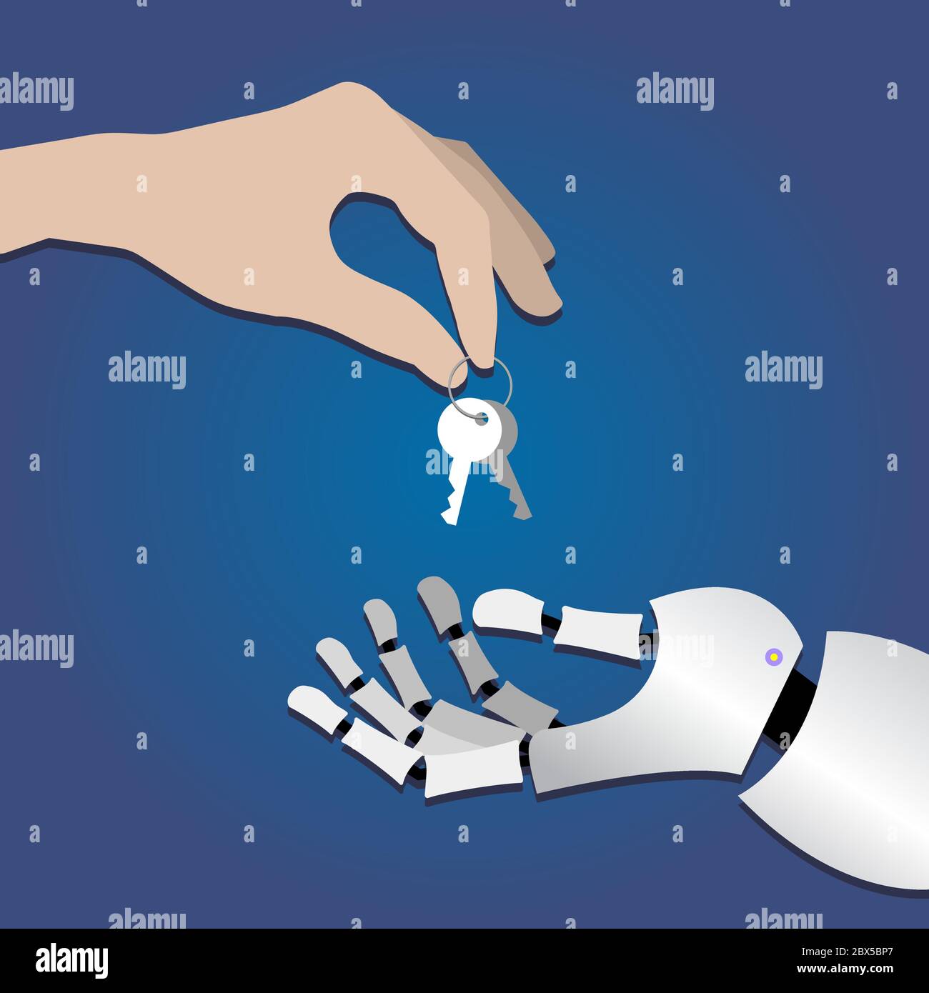 human hand gives the keys Stock Vector Image & Art - Alamy
