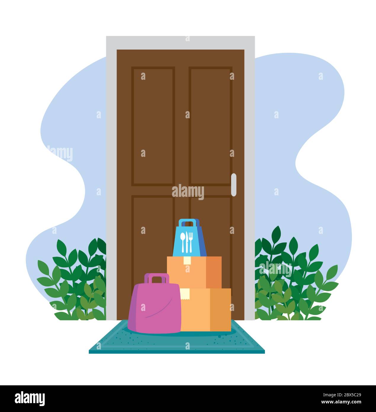 In wooden boxes Stock Vector Images - Alamy