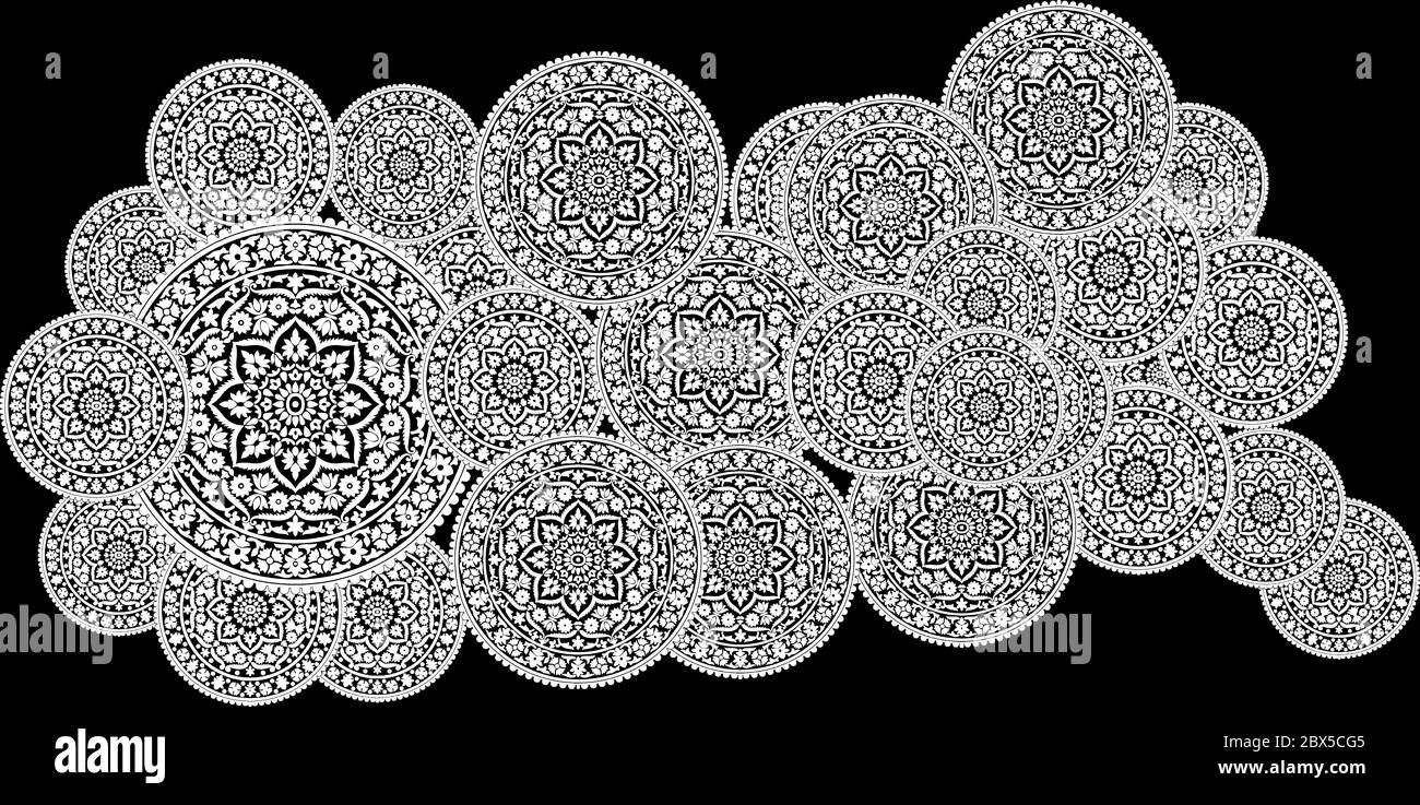 The Amazing fabric Abstract Background, Halftone Flowers Bouquet ...