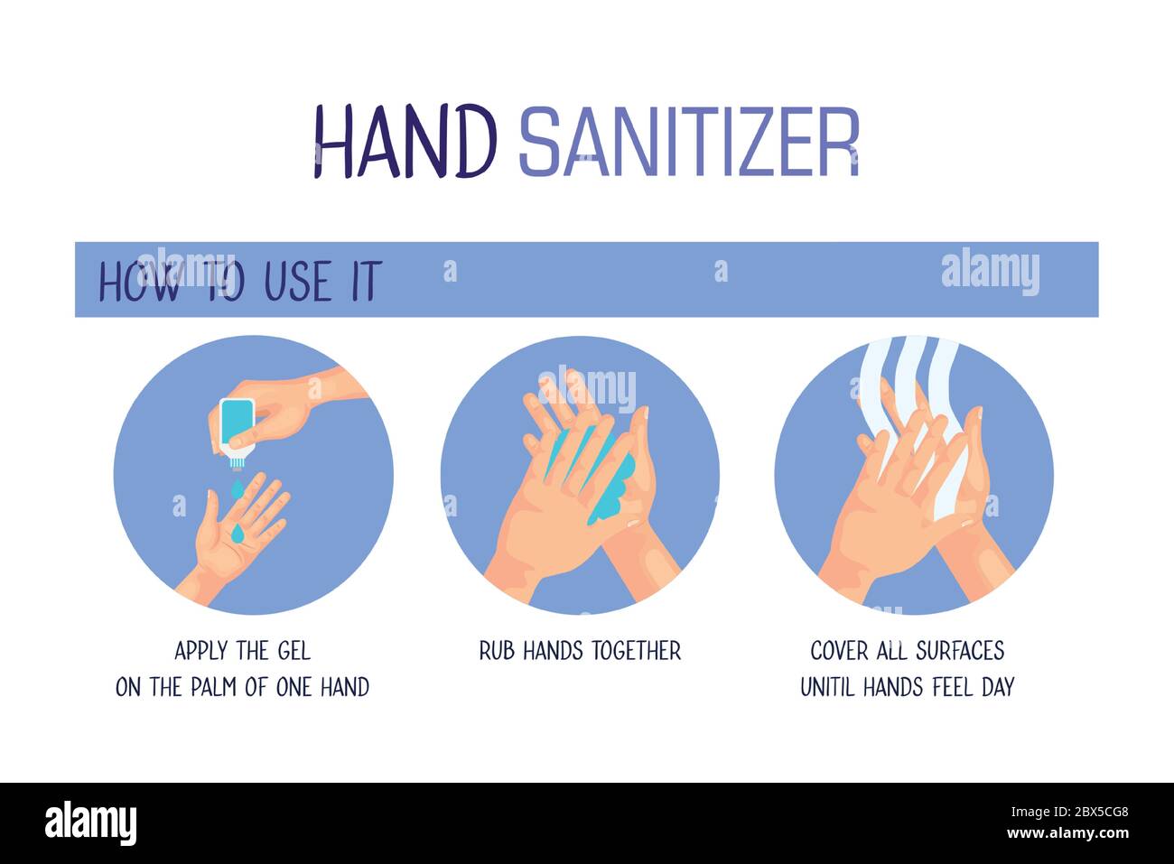 Hands washing technique using sanitizer vector design Stock Vector ...