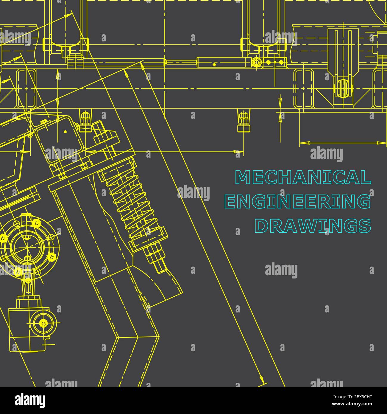Blueprint, scheme, plan, sketch. Technical illustrations, backgrounds ...
