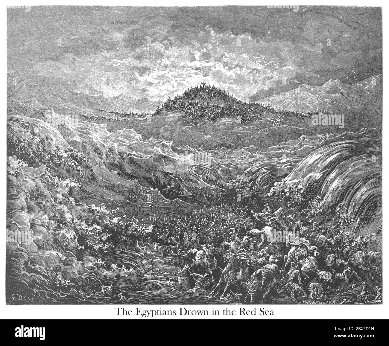 Egyptian army drowned in red Cut Out Stock Images & Pictures - Alamy