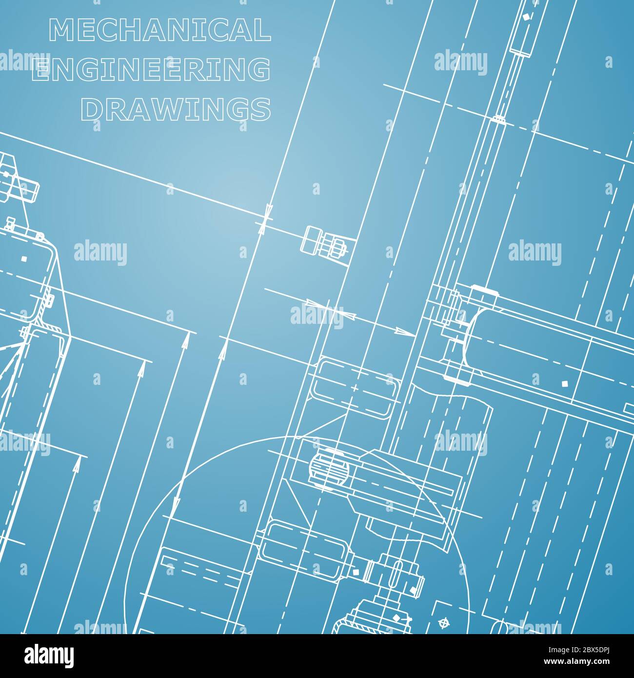 Blueprint. Vector engineering illustration. Technical illustrations ...