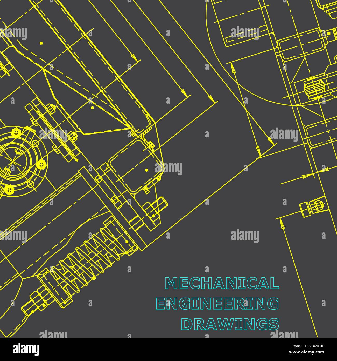 Blueprint. Vector engineering illustration. Technical illustrations ...