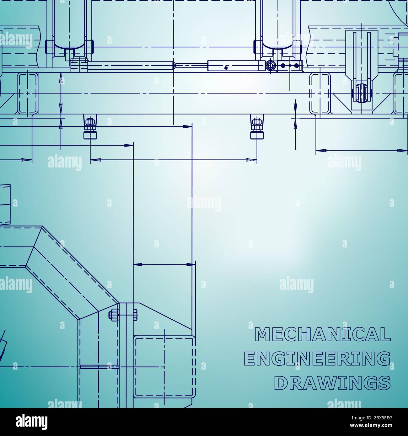 Computer aided design systems. Light blue, scheme, plan. Industry ...