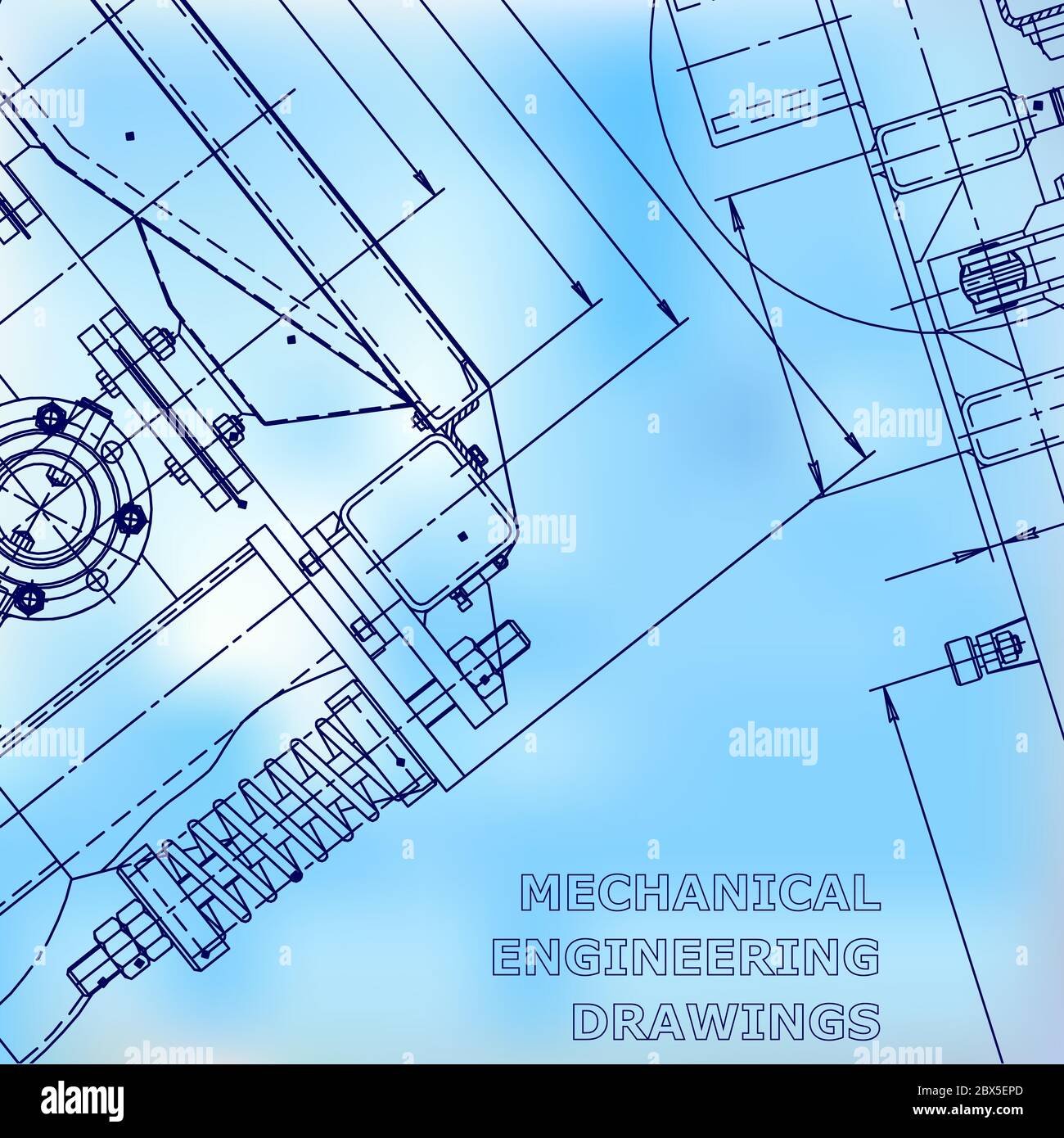 Blueprint. Vector engineering illustration. Technical illustrations ...