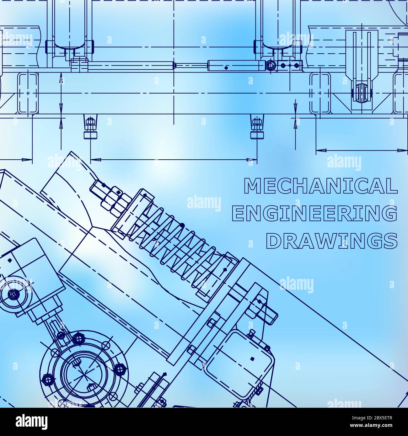 Machine blueprints Stock Vector Images - Alamy