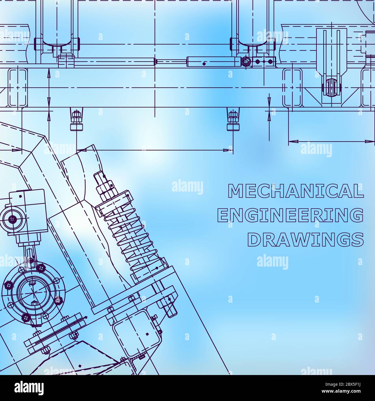 Computer aided design systems. Blue drawings. Blueprint, diagram, plan ...