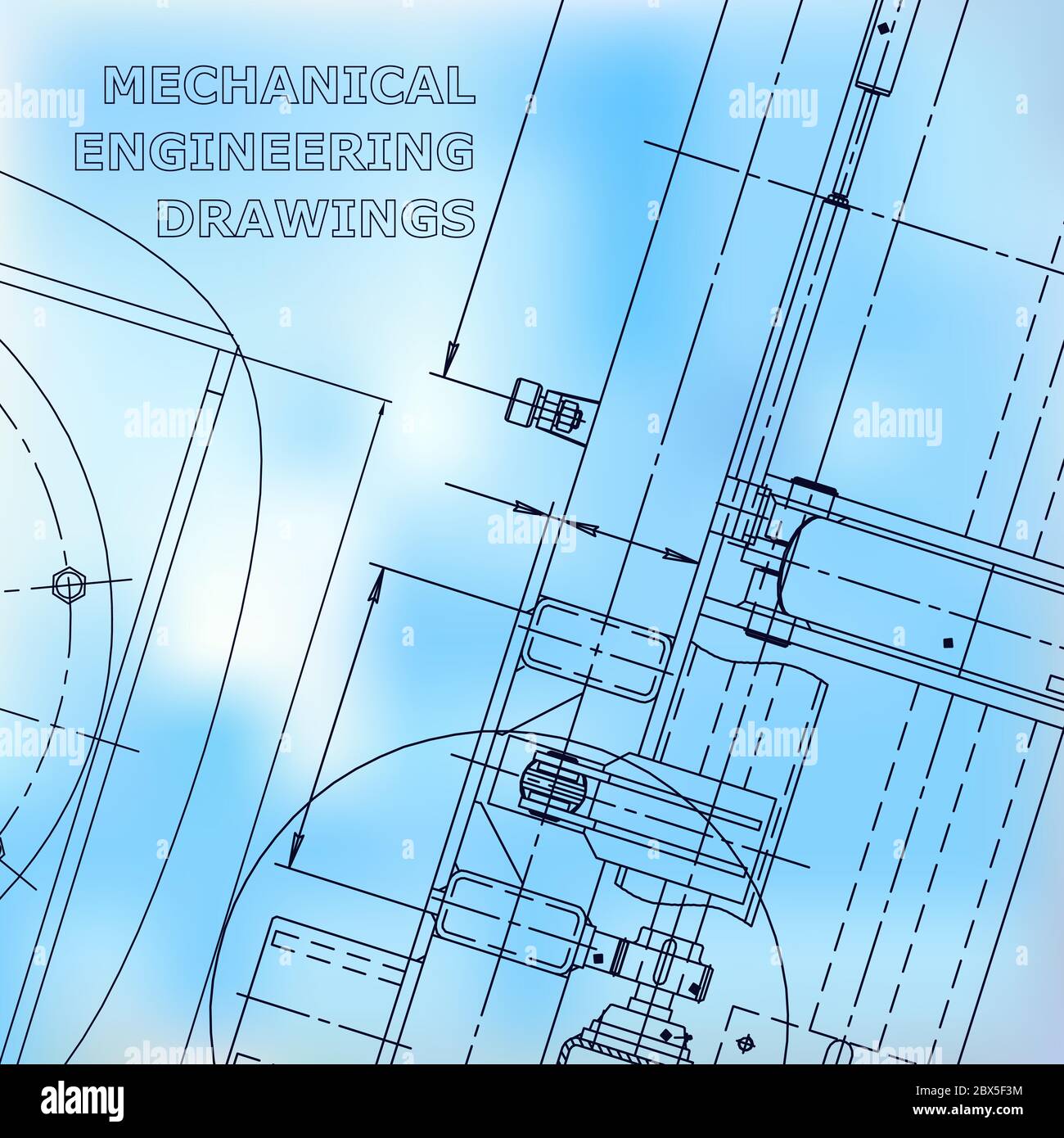 Blueprint, Sketch. Vector engineering illustration. Corporate Identity ...