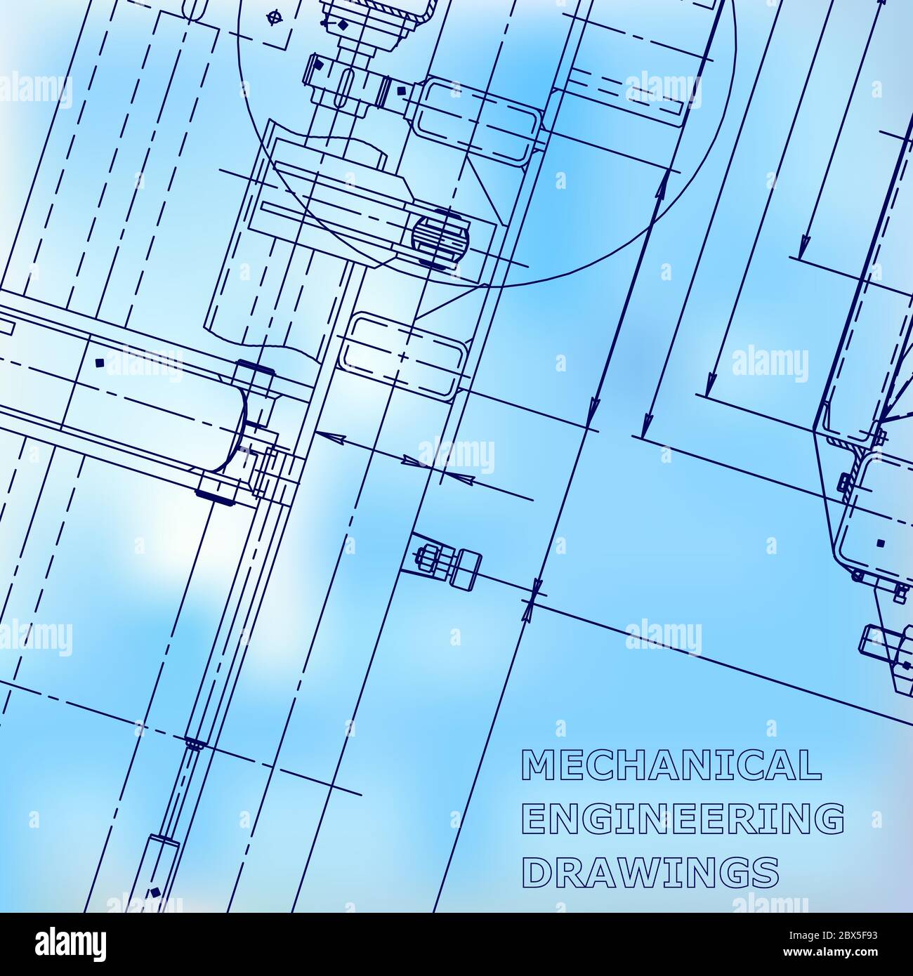 Blueprint. Vector engineering illustration. Technical illustrations ...