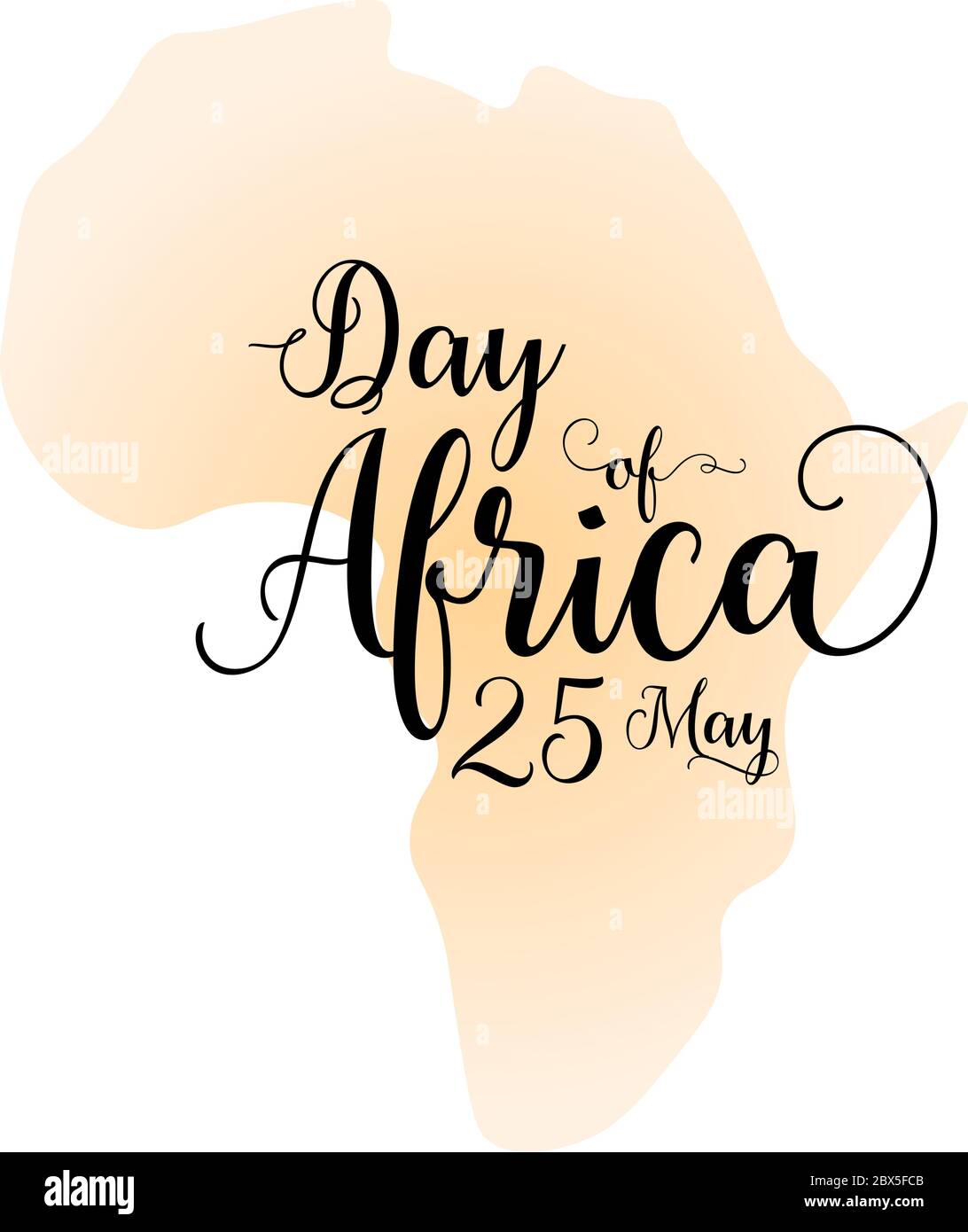 Day of Africa, 25th May. Calligraphy inspirational quote graphic design ...