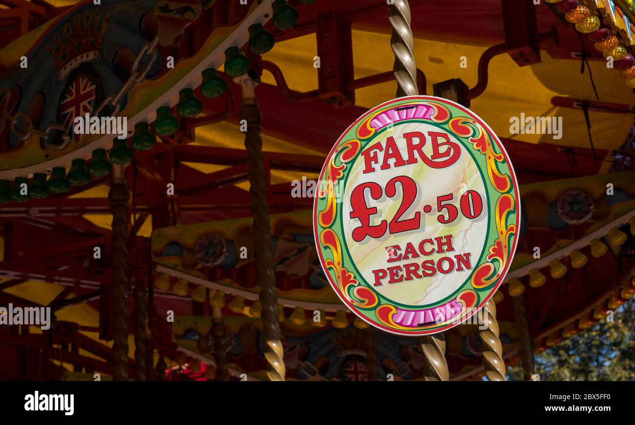 Fairground ride sign hi-res stock photography and images - Alamy