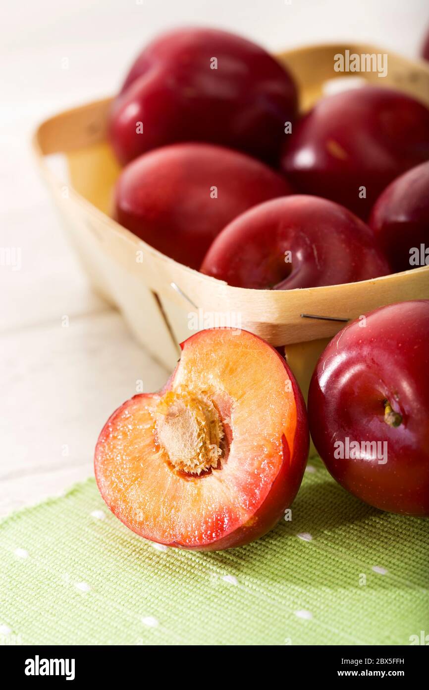 Plums core hi-res stock photography and images - Alamy