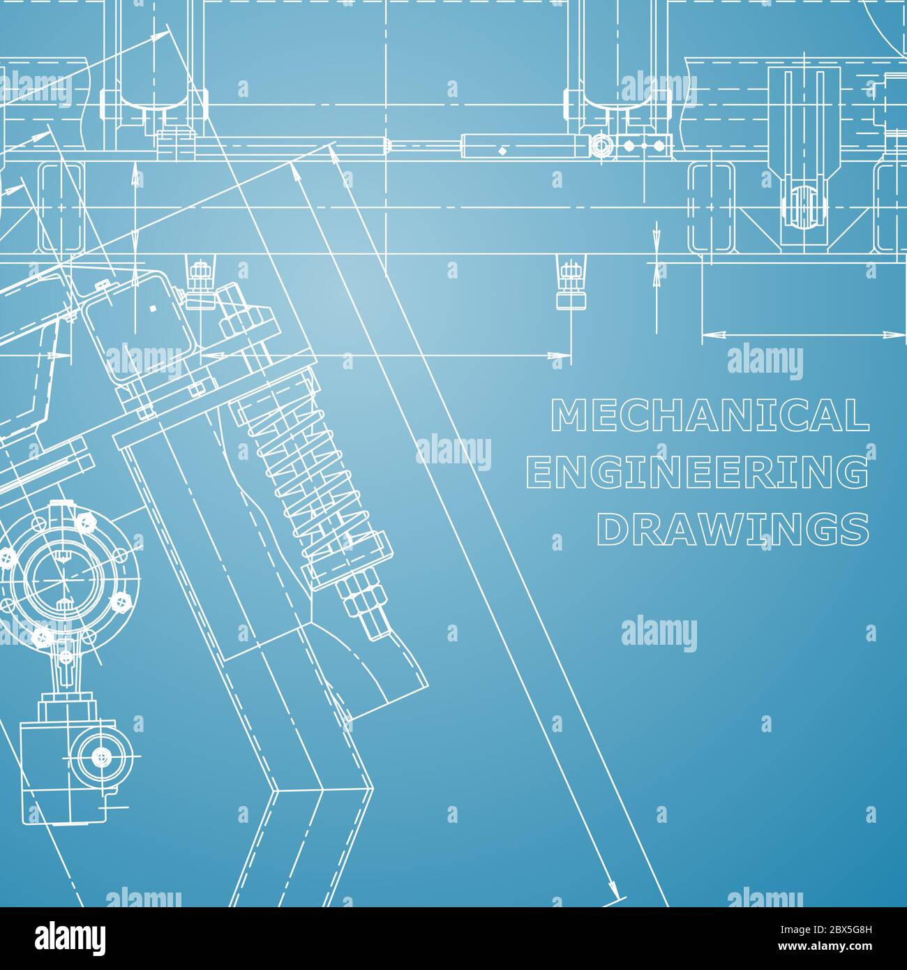 Blueprint, scheme, plan, sketch. Technical illustrations, backgrounds ...