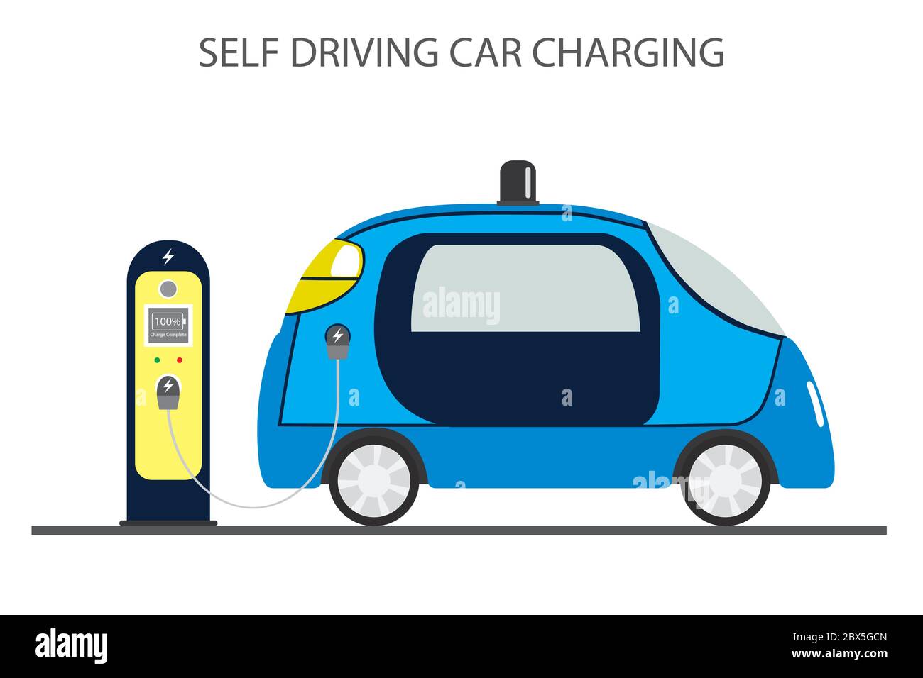 Self charging hybrid technology Stock Vector Images - Alamy