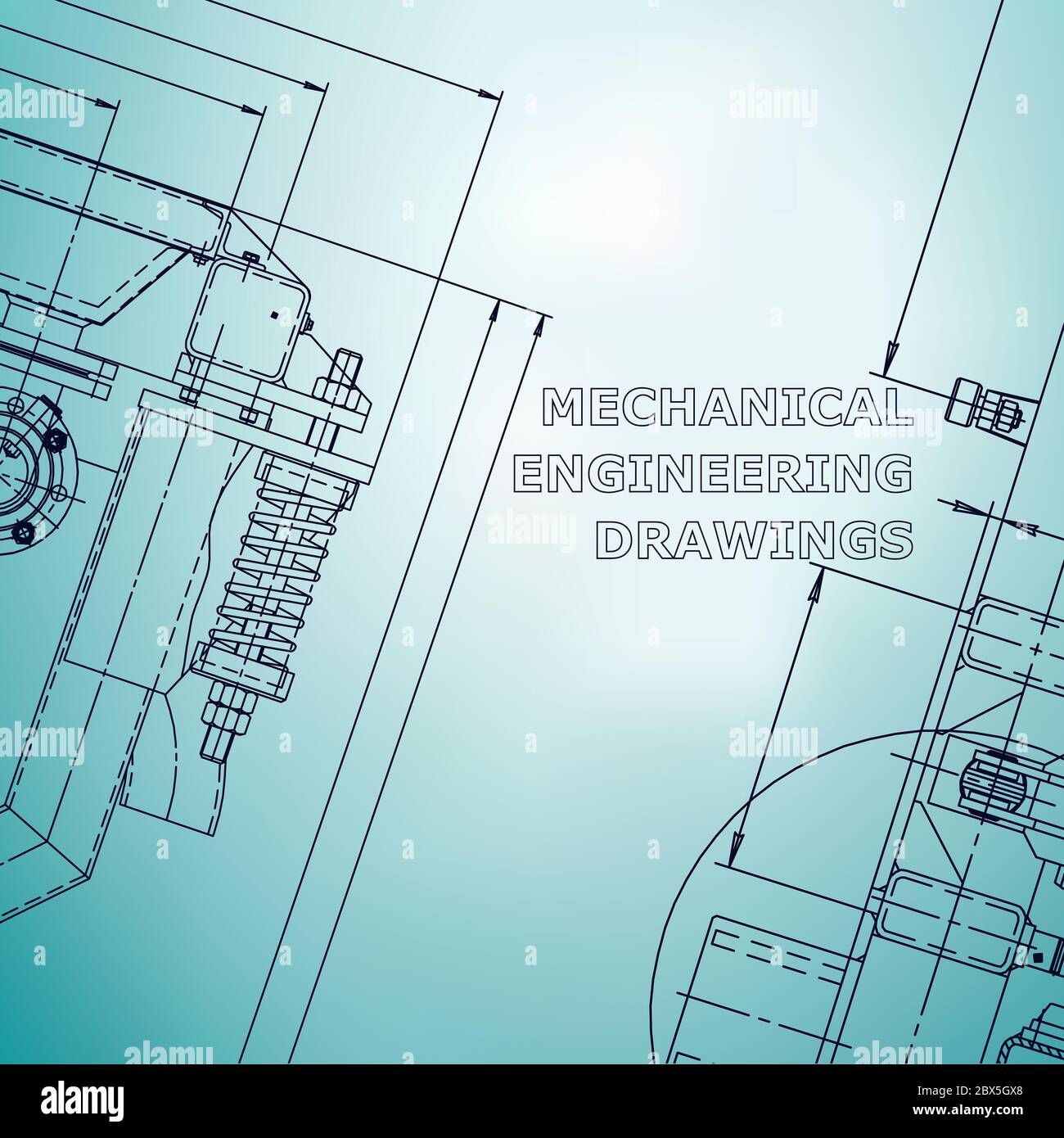 Blueprint, Sketch. Vector engineering illustration. Cover, flyer ...